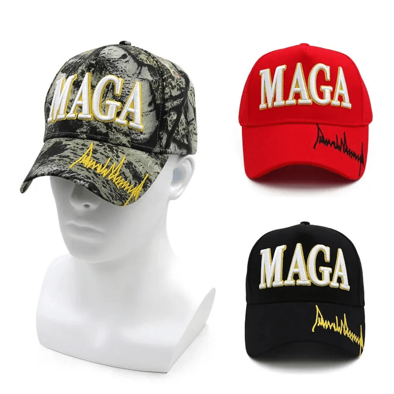 Trump Signature Embroidered MAGA Cap | The American Glory